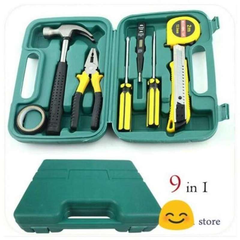 Jual Repairing tool set 9 in1 / kit Alat tukang servis rumah atau mobil ...