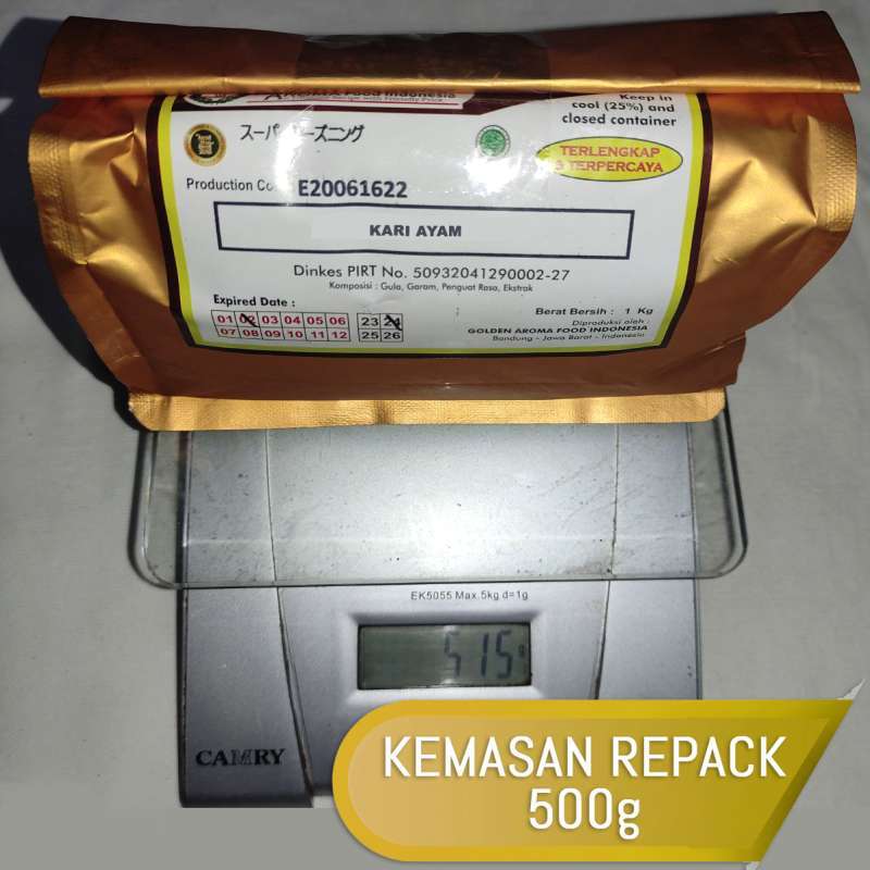 Jual BUMBU TABUR 500 GRAM RASA KARI AYAM UNTUK ANEKA SNACK, AYAM ...