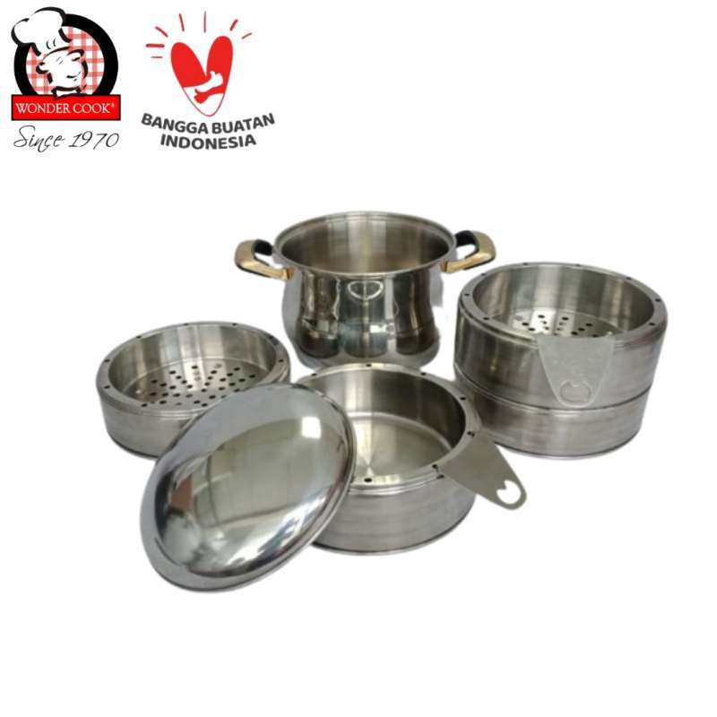 Jual Wondercook Panci Stainless Steel Steamer 4susun 20cm Di Seller ...