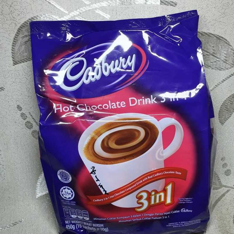 Jual CADBURY 3 IN 1 HOT CHOCOLATE di Seller pasaronlineaja - Pandau ...