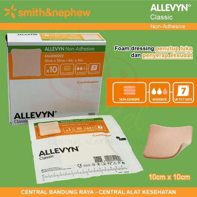 Jual Allevyn Non Adhesive | Penutup Luka & Penyerap Eksudat | 10cm X ...