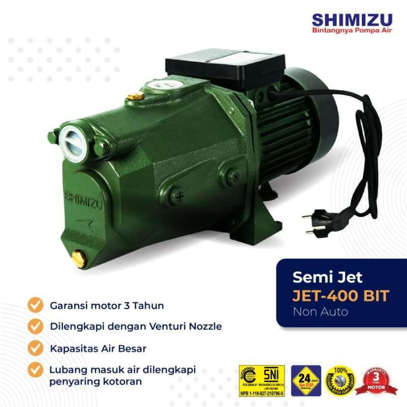 Jual Pompa Air Semi Jet Pump SHIMIZU JET 400 BIT / JET-400 BIT di ...