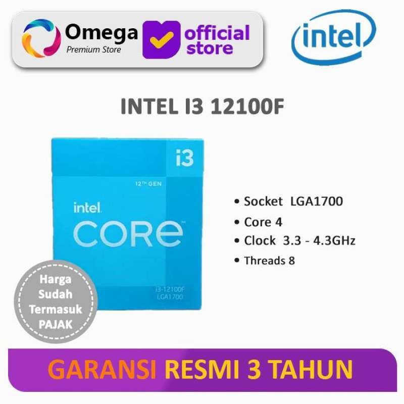 Jual Processor Intel Core I3 12100f Box Di Seller Omega Premium ...