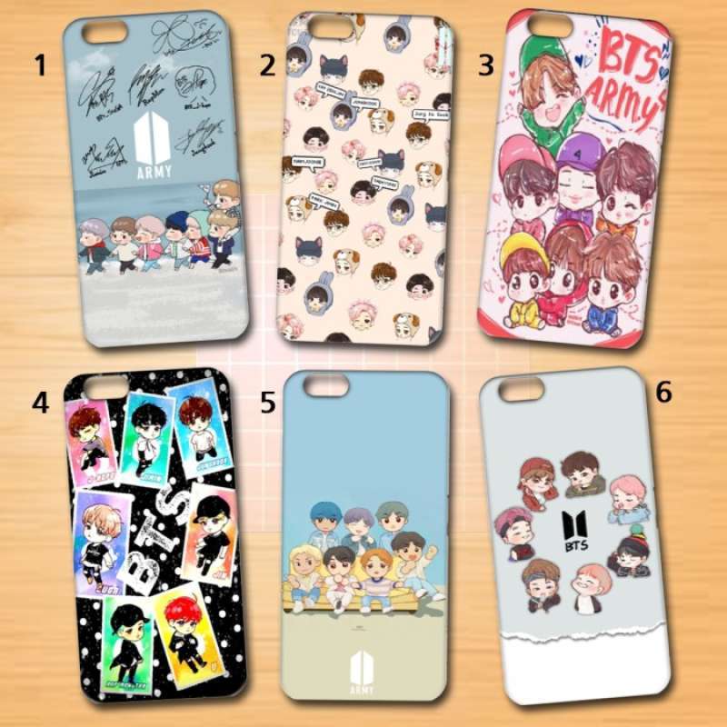 Jual Case BTS Kartun Personil Chibi Casing BTS Custom di Seller Nunki ...