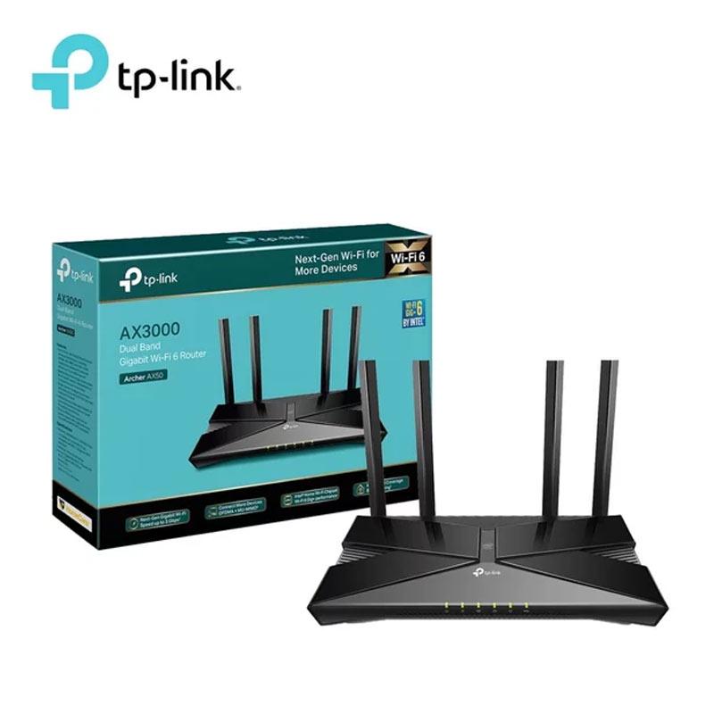 Promo Tp-link Archer Ax50 Ax3000 Dual Band Gigabit Wi-fi 6 Router Ax 50 ...