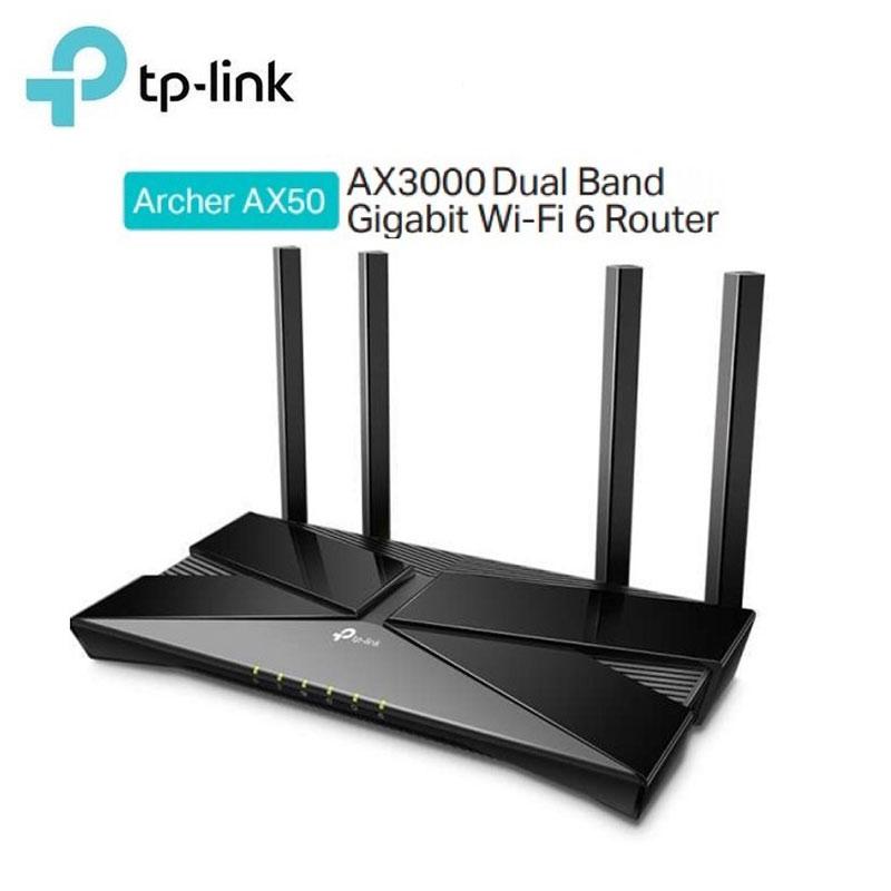 Promo Tp-link Archer Ax50 Ax3000 Dual Band Gigabit Wi-fi 6 Router Ax 50 ...