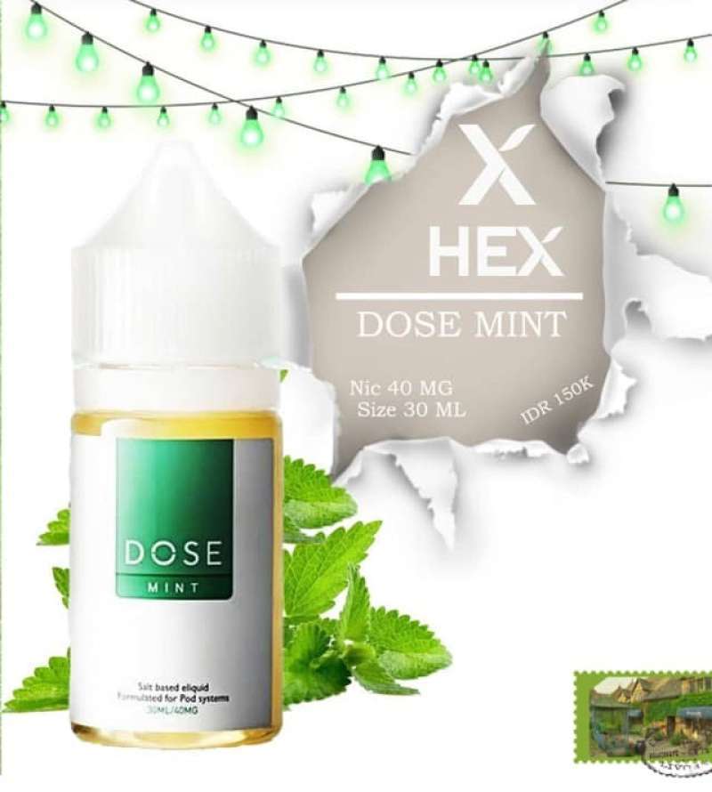Promo Vape Liquid Salt Nic Dose MINT Salt Nic 40MG 30ML Dose Salt Nic ...