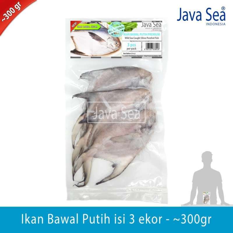 Promo JAVA SEA Ikan Bawal Putih Beku Utuh isi 3 ekor per pack 300gr di Seller Java Sea Bandung ...