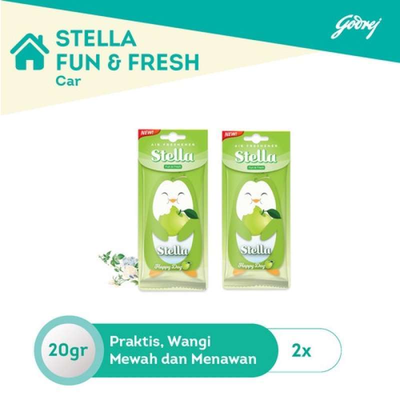 Jual Stella Fun N Fresh Pengharum Mobil Happy Day - 20gr - Isi 2 Di ...