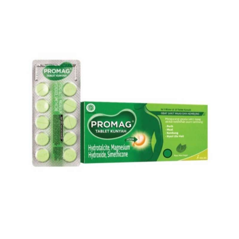 Jual Promag Tablet Kunyah Obat Sakit Maag Dan Kembung - (kemasan 8 Box ...