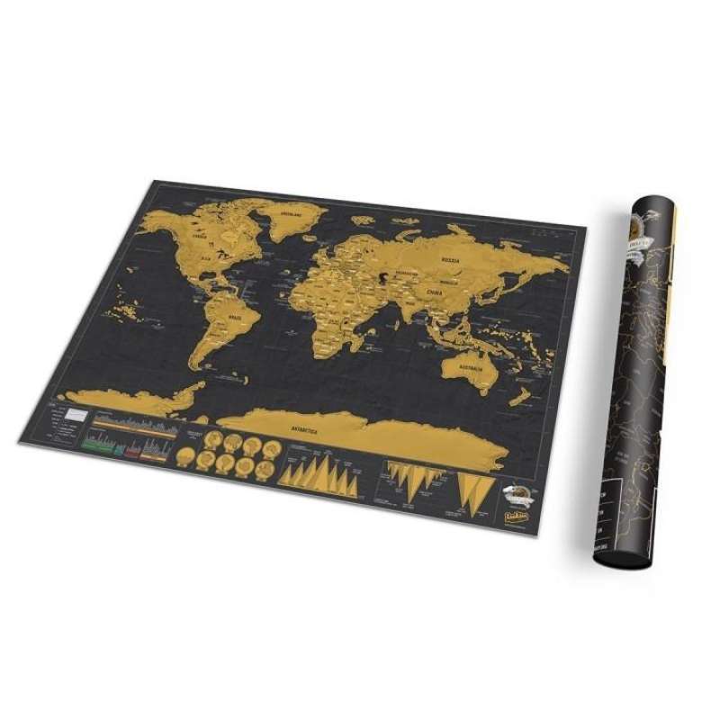 Promo Scratch Map Deluxe Travel Edition - Peta Gulung Scratch Diskon 9% ...