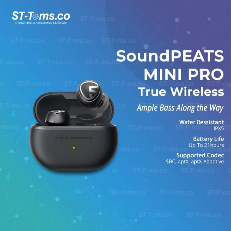 Promo Soundpeats Mini Pro Hybrid Active Noise Cancelling Wireless Tws ...