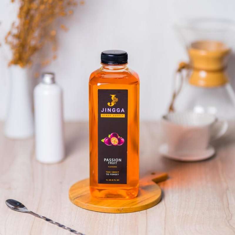 Jual Sirup Rasa Passion Fruit 1000mL Jingga Syrup di Seller Jingga ...