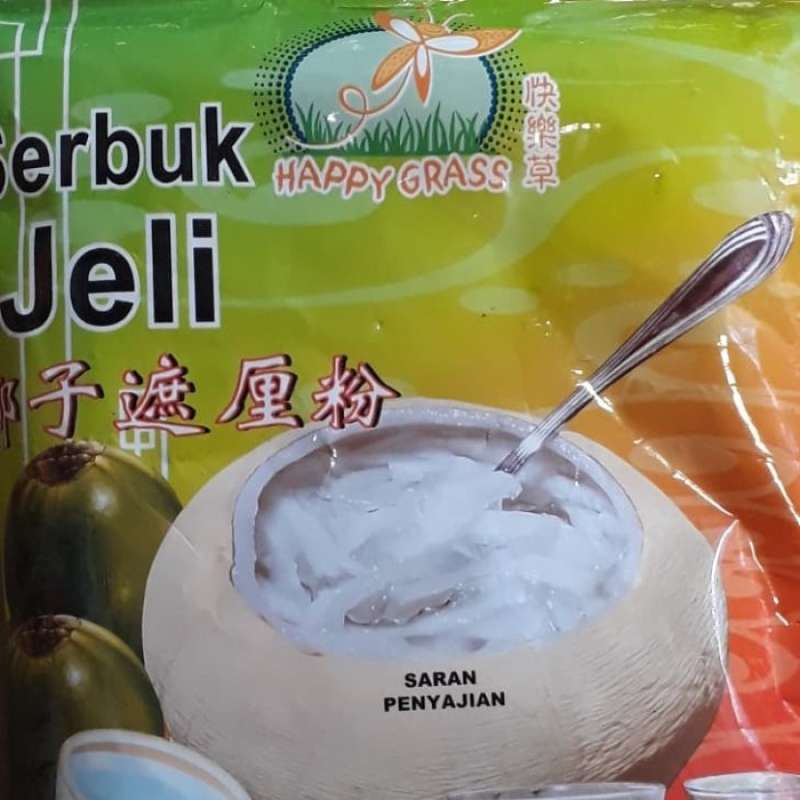 Jual Serbuk jeli kelapa Happy Grass coconut jelly 225g di Seller ...