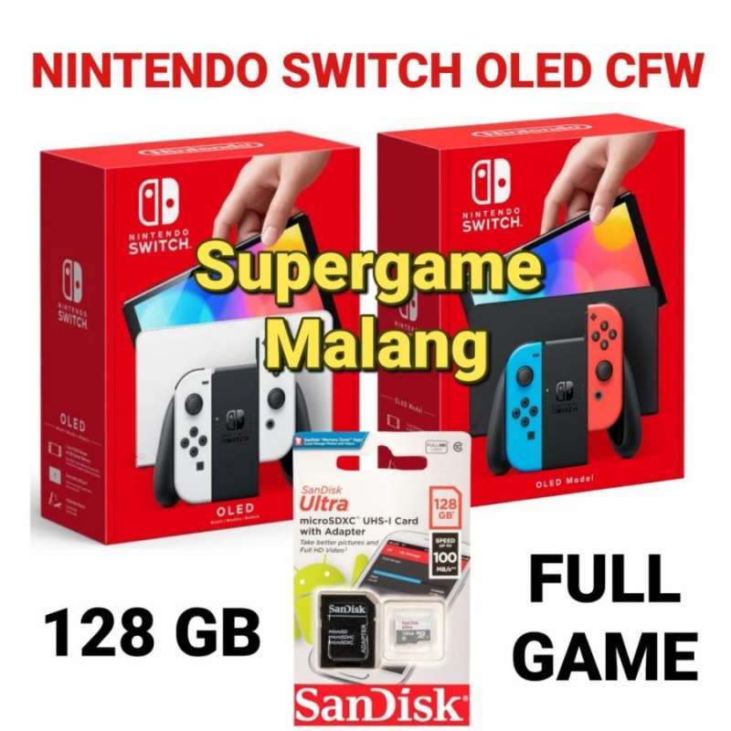 Jual Nintendo Switch V2 CFW Oled Neon Grey White Putih V 2 Console Game di Seller Supergame ...