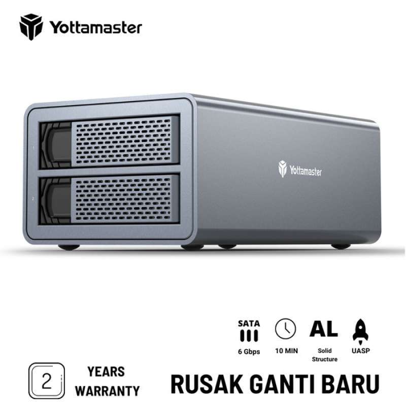 Promo Yottamaster 2 Bay Raid Hard Drive Enclosure (Fs2Ru3) Nas ...