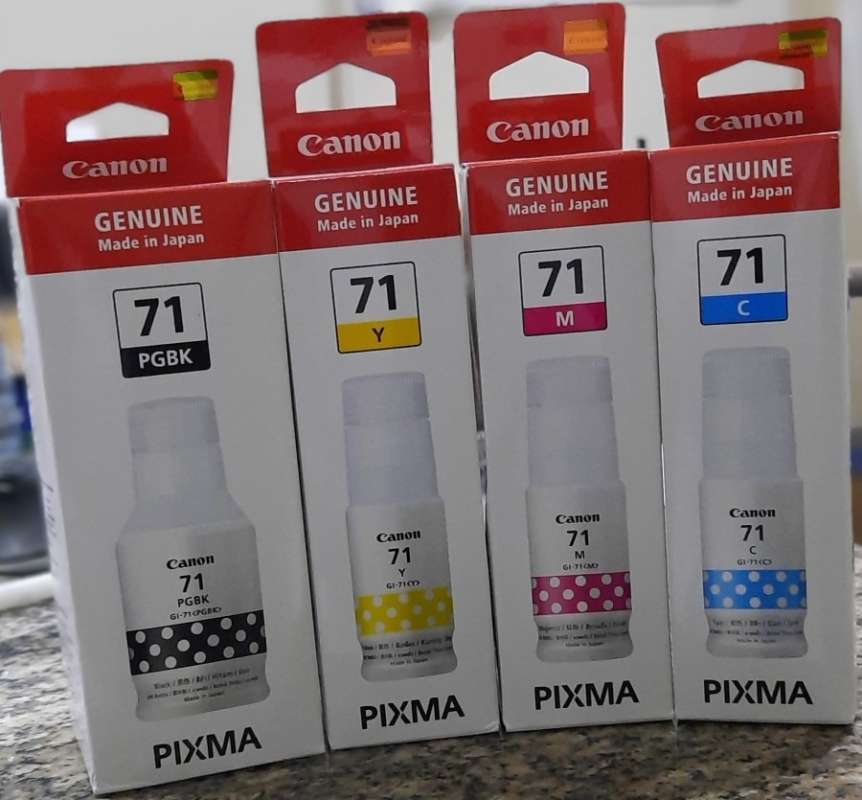 Jual Tinta Canon Gi-71 -1 Set- Tinta Canon G1020 G2020 G3020 G3060 ...
