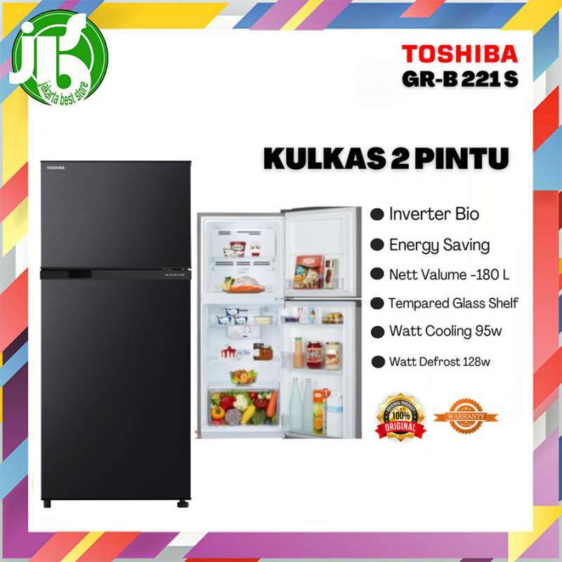 Jual KULKAS TOSHIBA 2 PINTU GR-B 221 S 202 L INVERTER di Seller jakarta ...