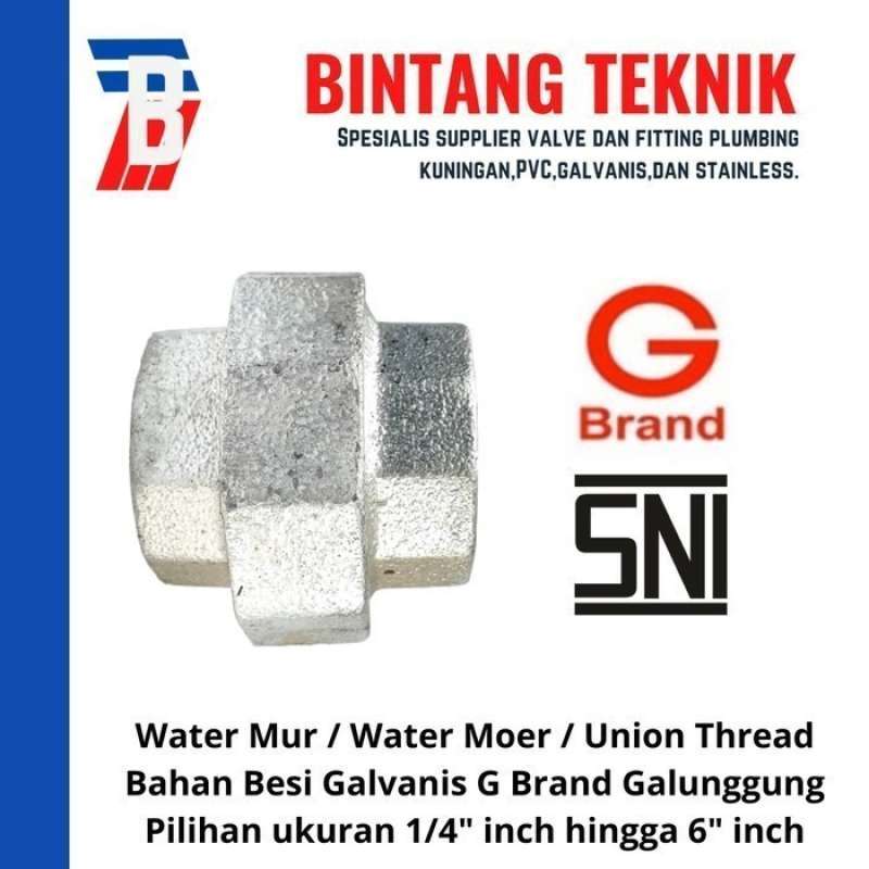 Jual Water Mur Drat 6 inch Besi Galvanis G Brand Galunggung di Seller Toko Bintang-Teknik - Kota ...