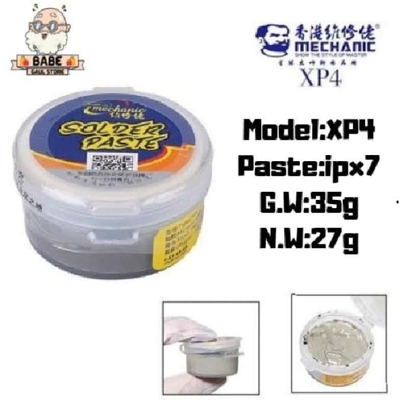 Jual TIMAH PASTA MECHANIC XP4 35GR 148'C TIMAH CAIR PASTA SOLDER ...