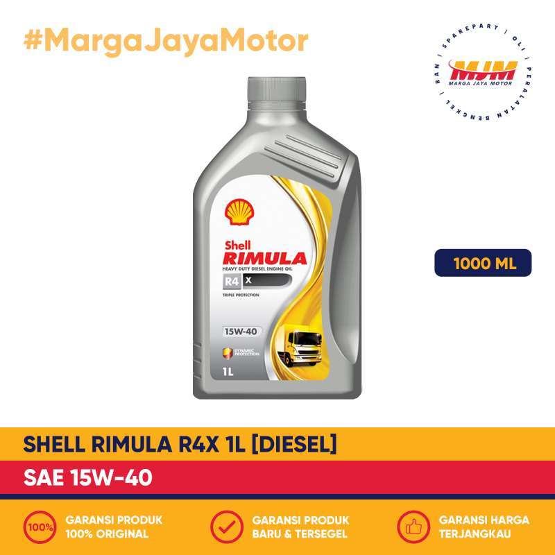 Jual Shell Rimula R4x 15w/40 Diesel [1000ml] Shell Oil 1l Original Di ...