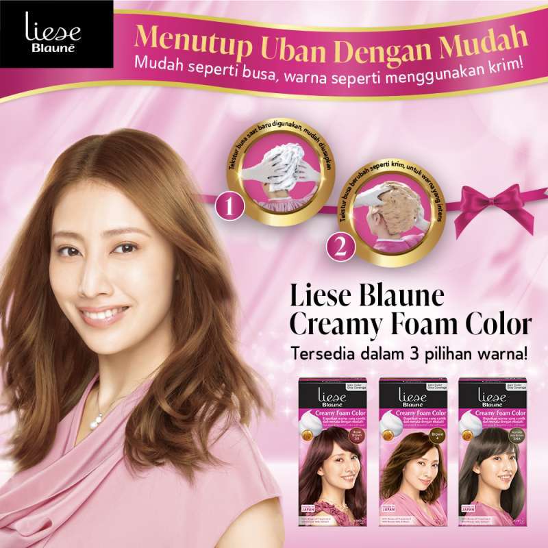 Promo Liese Creamy Bubble Color Foam Pewarna Rambut Permanent - Brown ...