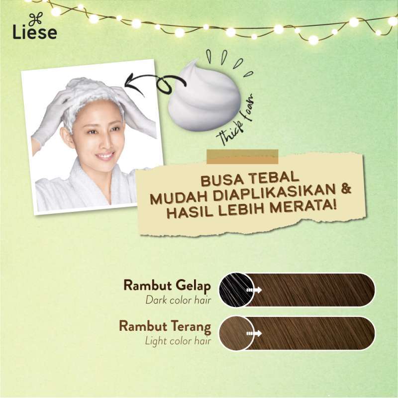 Promo Liese Creamy Bubble Color Foam Pewarna Rambut Permanent - Brown ...