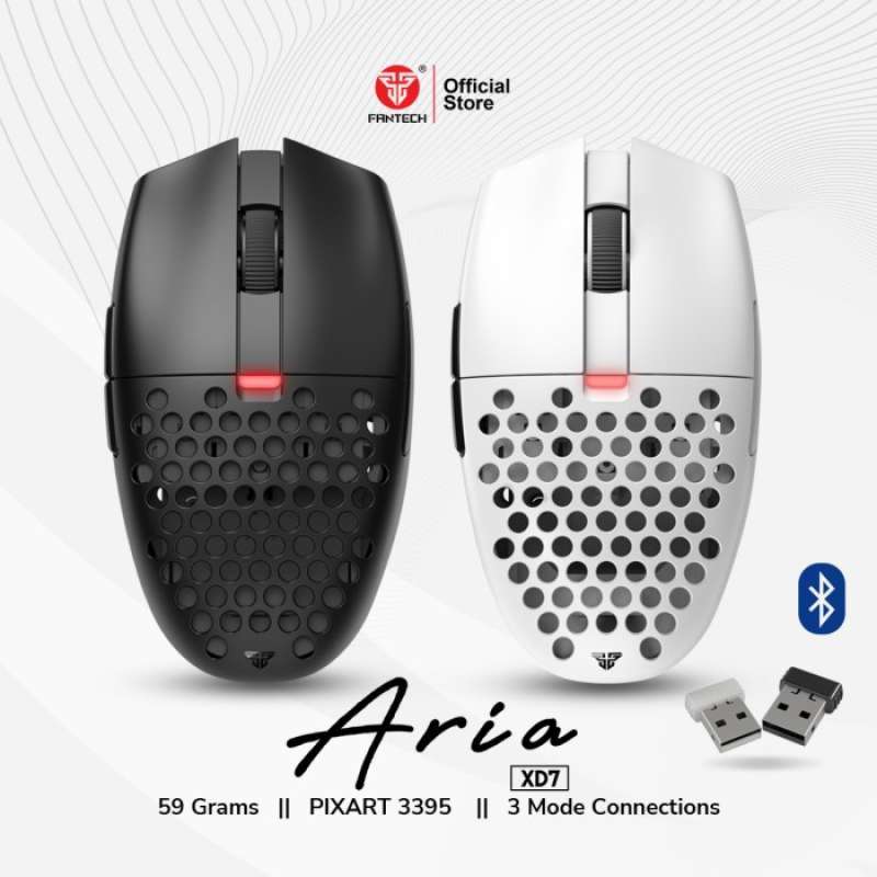 Promo Fantech ARIA XD7 Wireless Bluetooth Mouse Gaming Rechargeable ...