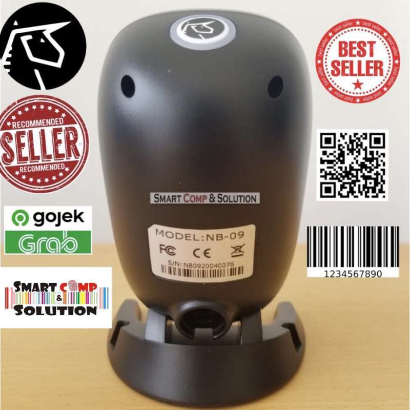Jual Omni Directional 2d Iware Nb-09 Imager Area Barcode Scanner Duduk ...
