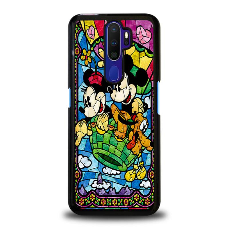 Jual Mickey Minnie Mouse Pluto Disney Stained Glass L2191 Casing Oppo ...