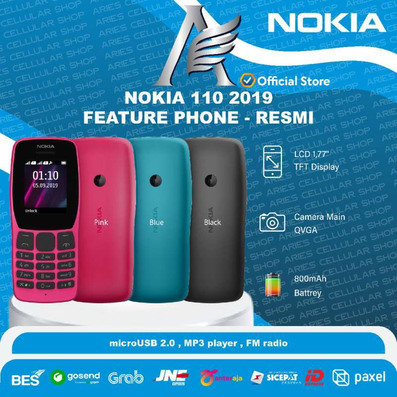 Promo Nokia 110 DS 2019 Feature Phone Garansi Resmi Diskon 10% di ...