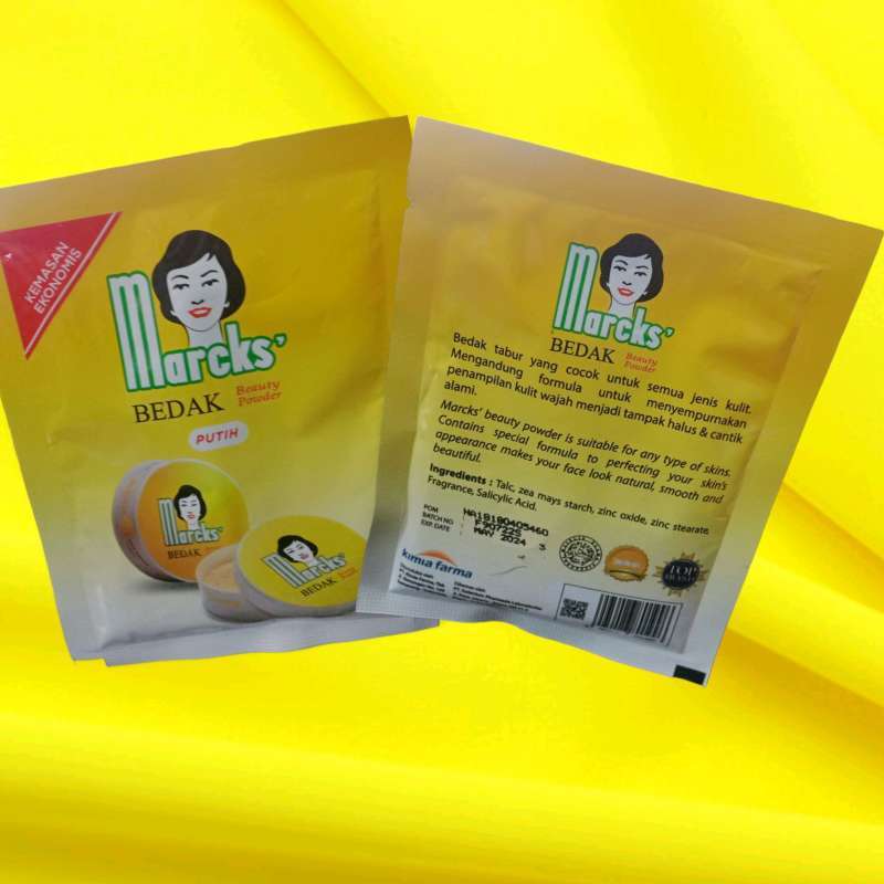 Jual Marcks Bedak Tabur Beauty Powder Sachet Refill Isi ulang 20 g ...