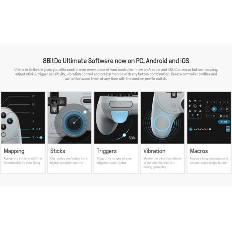 Jual 8bitdo Pro 2 Wireless Gamepad Switch Pc Android Macos Joystick Ori ...