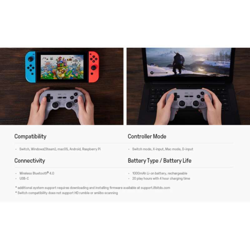Jual 8bitdo Pro 2 Wireless Gamepad Switch Pc Android Macos Joystick Ori ...