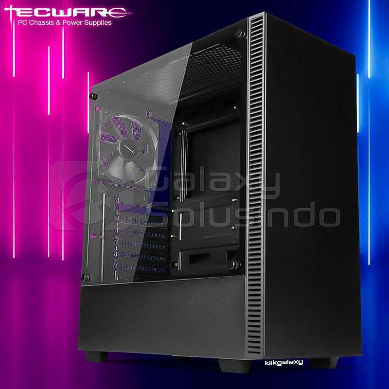 Jual TECWARE NEXUS C Compact Tempered Glass Mid Tower Case - Black di ...