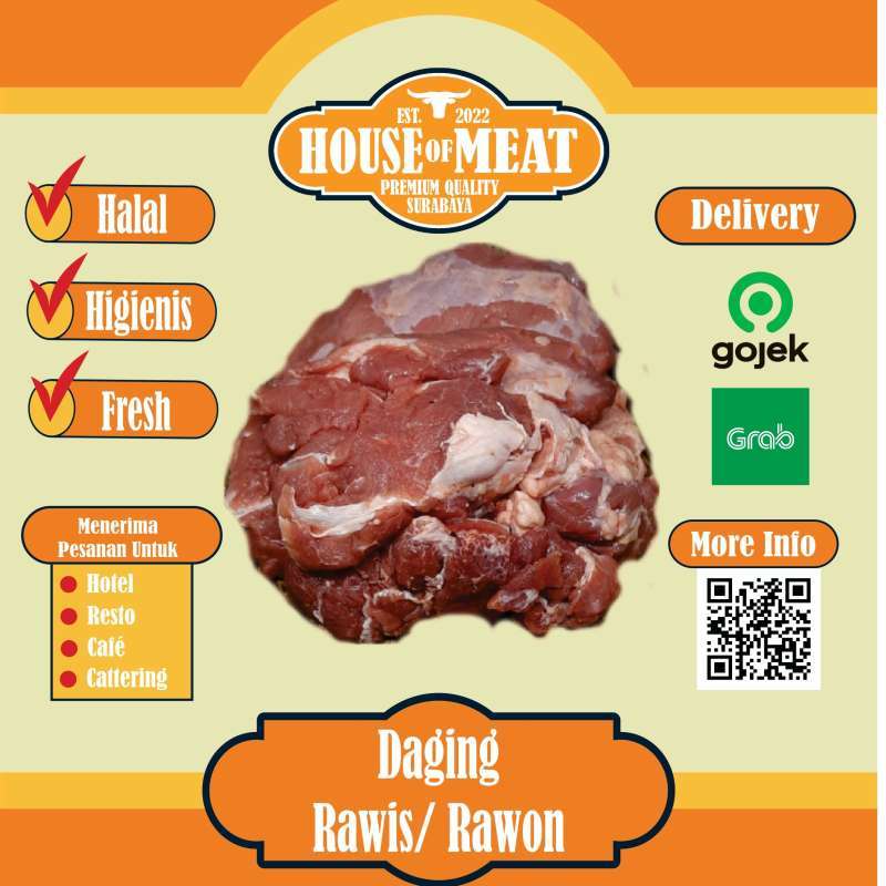 Jual Daging Rawis / Rawon 1Kg di Seller Houseofmeat - Karah, Kota ...