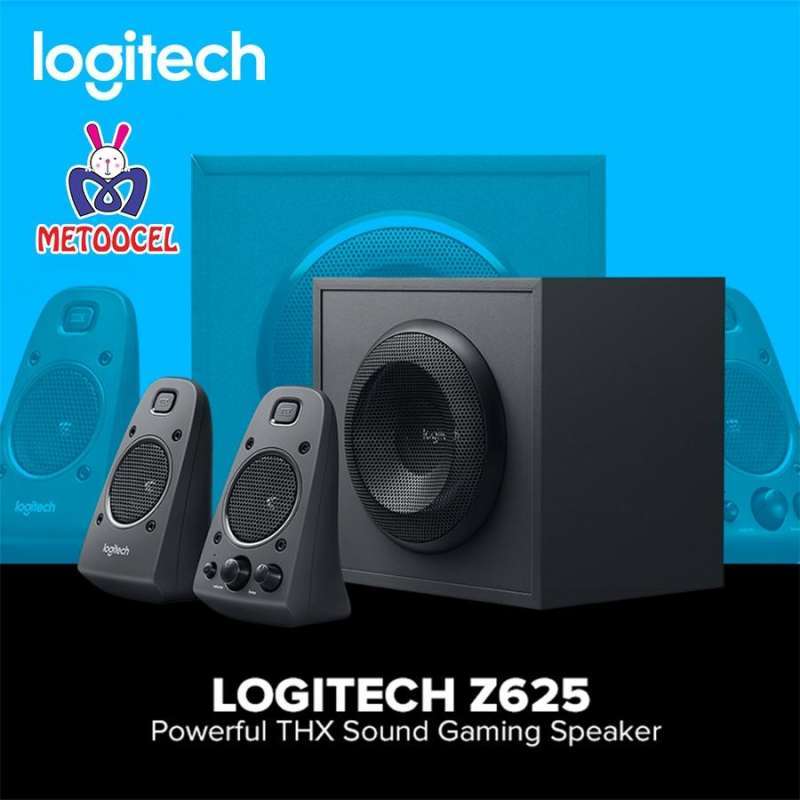 Promo Logitech Z625 2.1 THX Certified Multimedia Speakers System Gaming ...