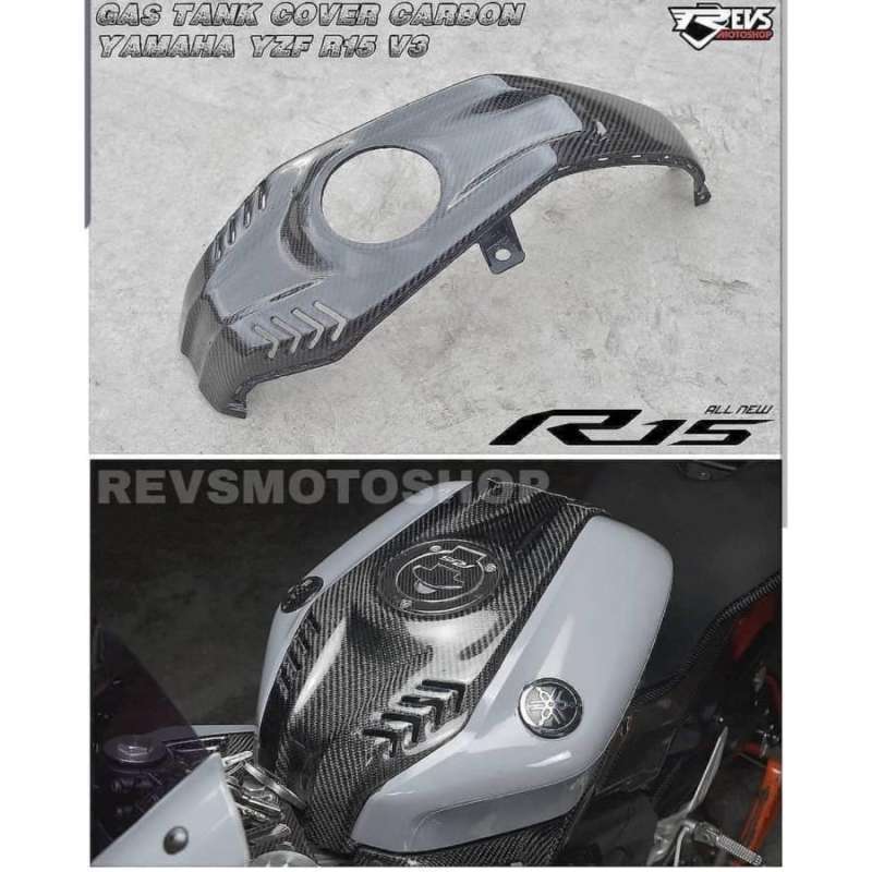 Jual Gas Tank Cover Carbon Yamaha YZF R15 V3 di Seller Cemerlang 6 ...