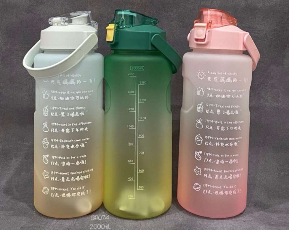 Jual BOTOL AIR MINUM GRADASI 2 LITER FOOD GRADE BPA FREE NAGITA SLAVINA di Seller Cv.SNJ Abadi ...