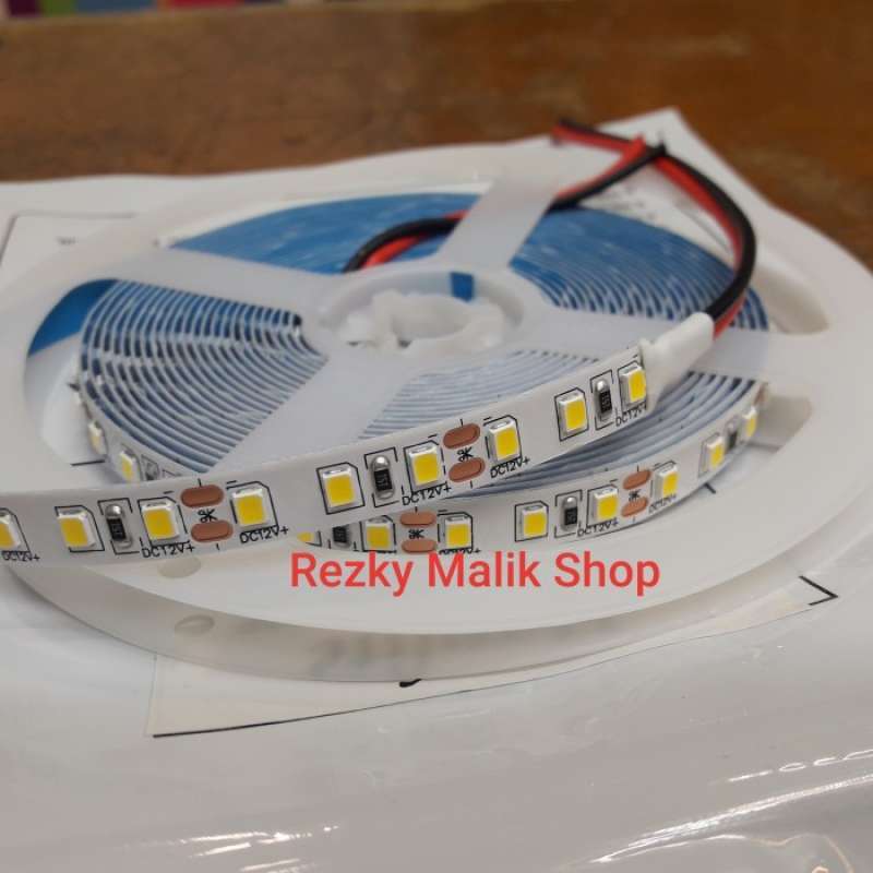 Jual Led Strip Stripe 2835 120Lp 120 Lampu 4000K Cool White 5 Meter 12 ...