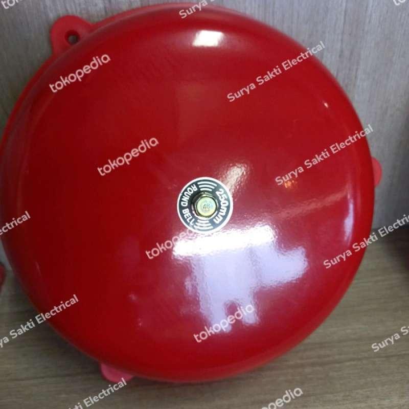 Promo Round Bell 220v 250mm Alarm Bel Sekolah Listrik Bulat Kring ...