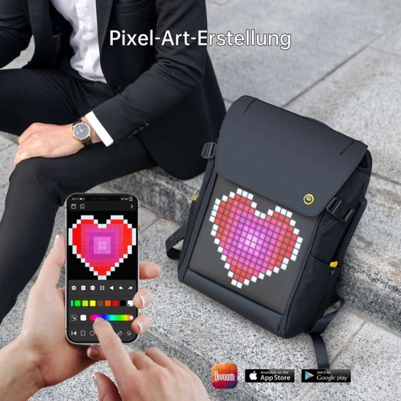 Jual Divoom M Backpack Pixel Art Diy Model Terbaru - Harga Promo ...