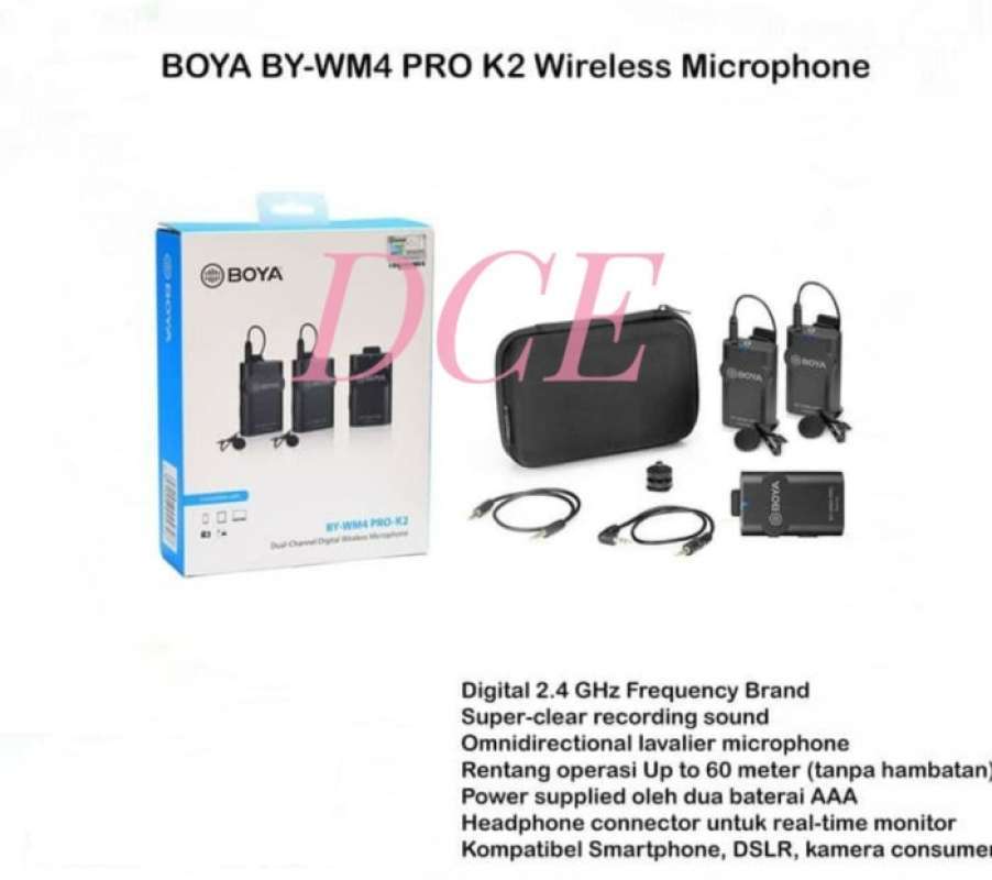 Promo Mic Wireless Boya By-Wm4 Pro K2 Dual-Channel Digital Diskon 10% di Seller Tabriiz Shop ...