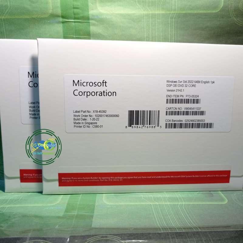 Promo Windows Server 2019 Standard 32 Core 64 Bit Original Fullpack ...