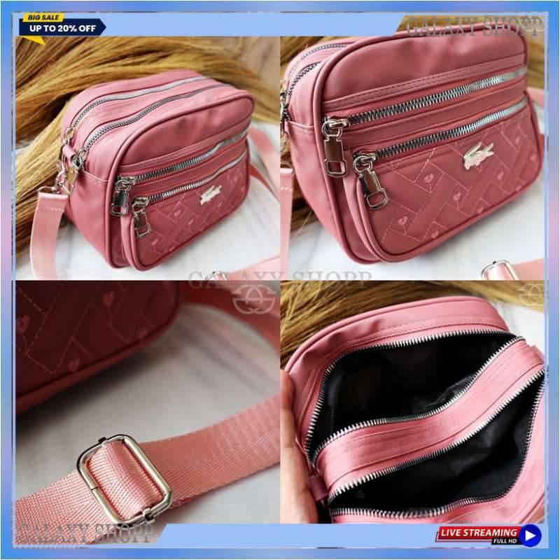 Jual Akaci Tas Selempang Cewek 4 Ruang Nilon Bordir Super Sling Bag ...