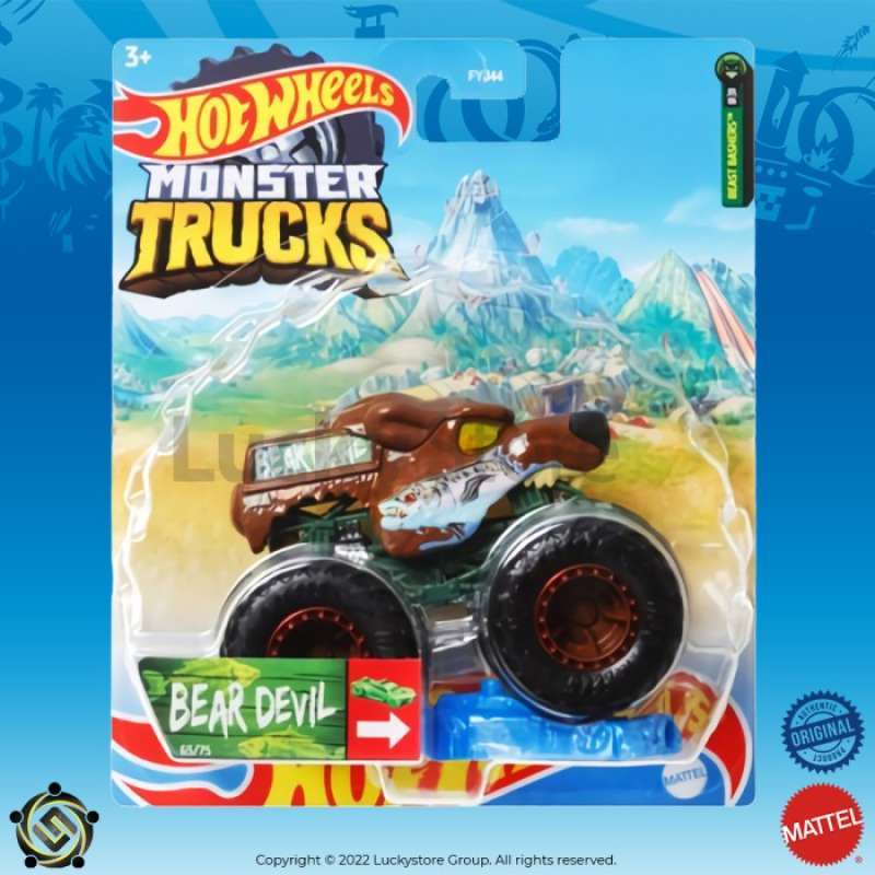 Jual Hot Wheels Monster Trucks 2022 - Bear Devil di Seller Luckystore ...