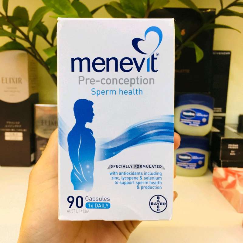 Promo Menevit Male Fertility Supplement vitamin Kesuburan Sperma Pria ...