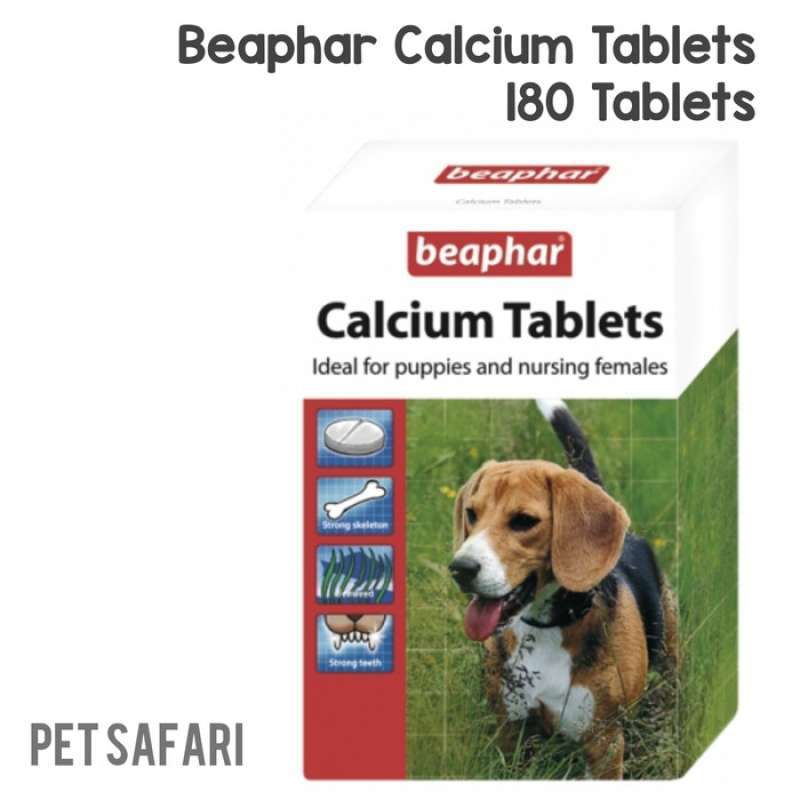 Promo Vitamin kalsium Anjing Beaphar Calcium 180 Tablets Diskon 18% di ...