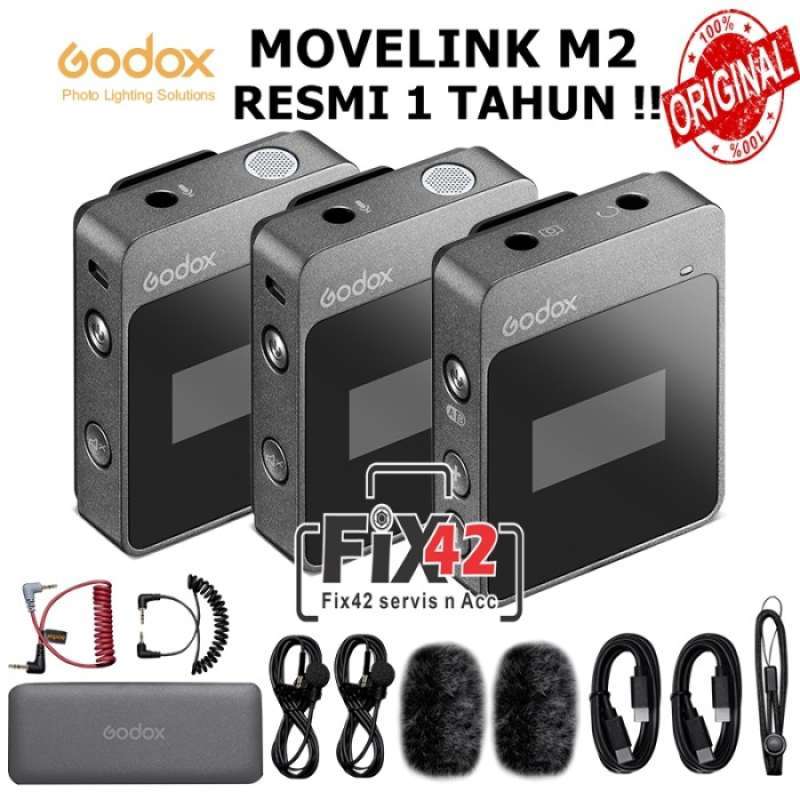 Promo Godox Movelink M2 Movelink M2 Microphone Transmitter/Receiver ...