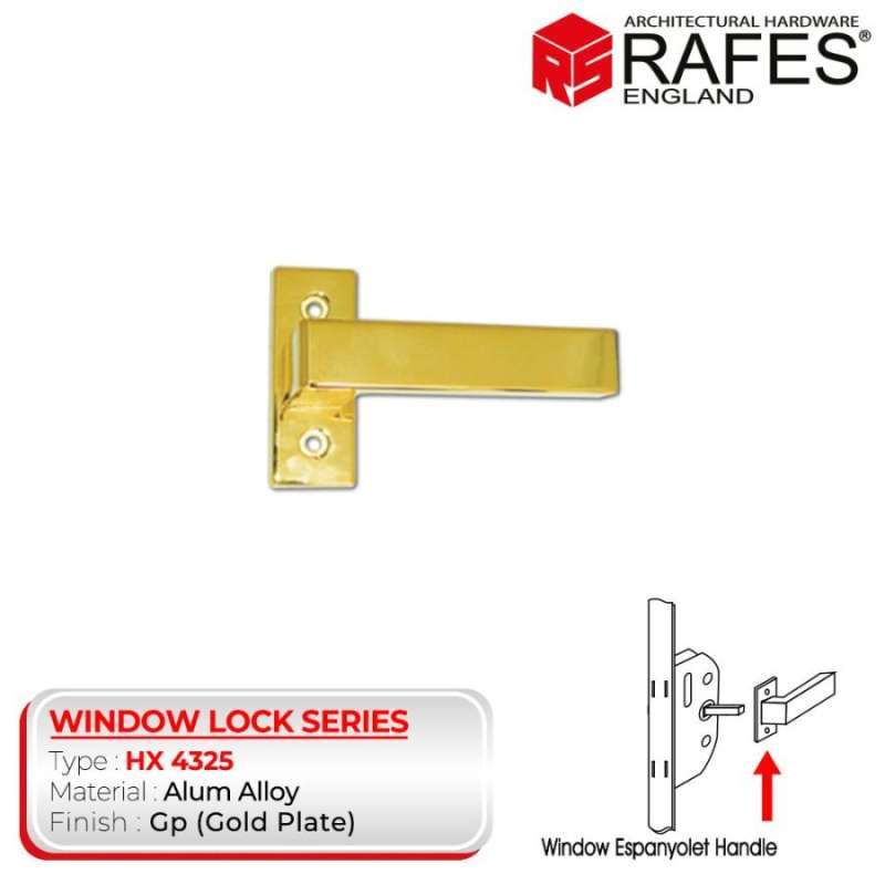 Jual HANDLE ESPANYOLET JENDELA SERIES RAFES ALLUM ALLOY di Seller RAFES ...